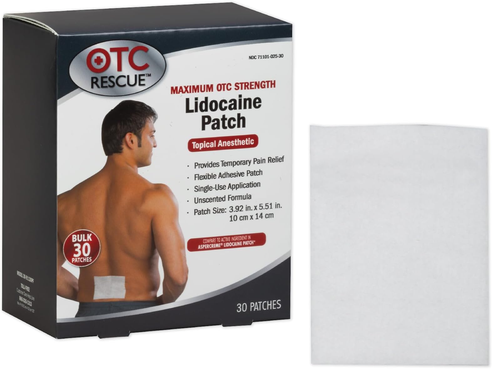 Amazon.com: Careland 4% Lidocaine Patches Plus 1% Menthol 15 Count Pain ...