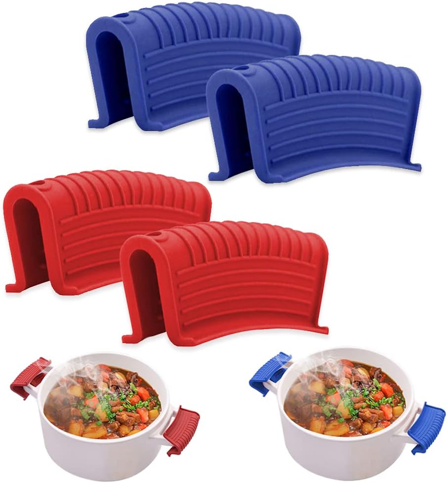 Amazon.com: Silicone Hot Handle Holder (2-Pack) for Cast Iron Woks ...