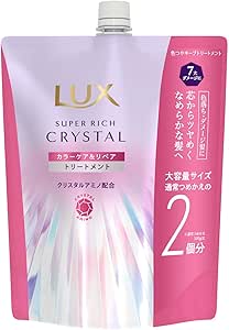 Amazon | LUX (ラックス) スーパーリッチクリスタル カラーケア&リペア トリートメント 詰め替え 大容量 600g | LUX(ラックス) | ヘアトリートメント 通販
