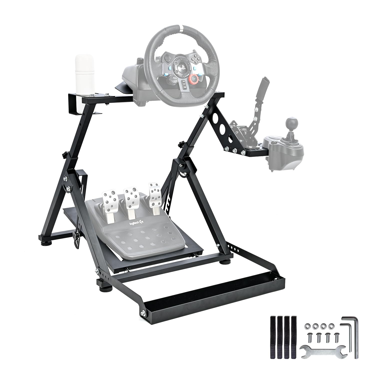 Amazon.com: Minneer X-Shape Foldable Racing Steering Wheel Stand Fit ...