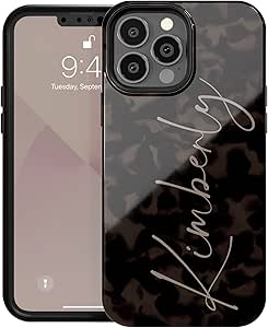 Amazon.com: Artisticases Custom Signature Name Tortoiseshell Tort Personalized Monogram Case ...