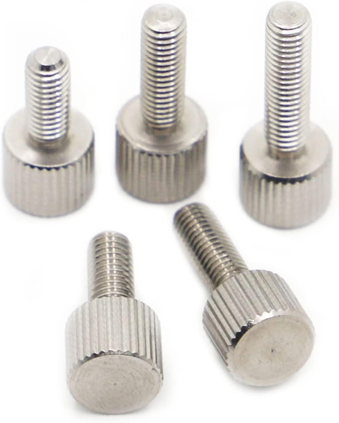 Amazon.co.jp: Knurled Flat Round Head Hand Tightening Thumb Screw ...