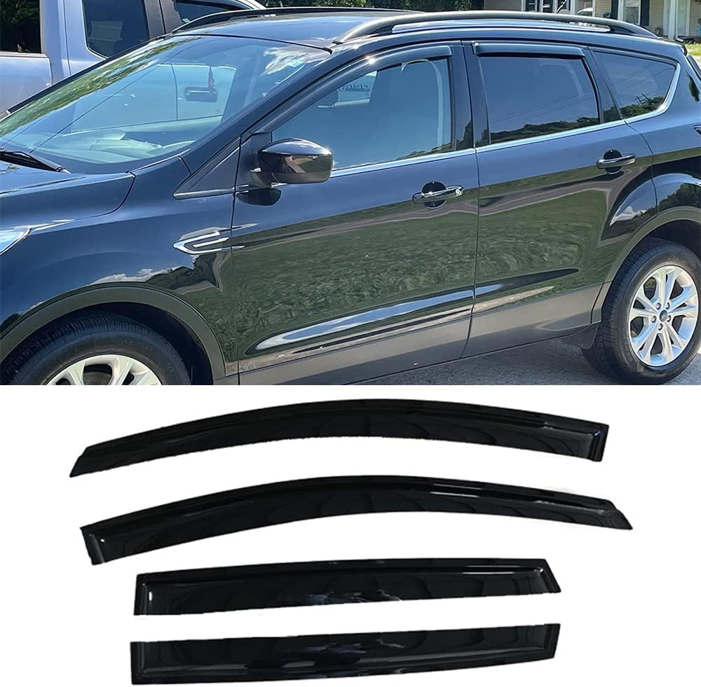 Amazon.com: STARTSHIP 94383 Side Window Wind Deflector,4pc Outside ...