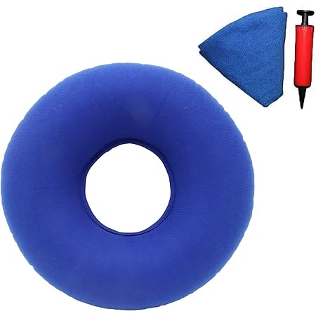 SZXMDKH Donut Cushion Seat, Portable Inflatable Ring Cushion for Hemorrhoid, Tailbone, Coccyx ...