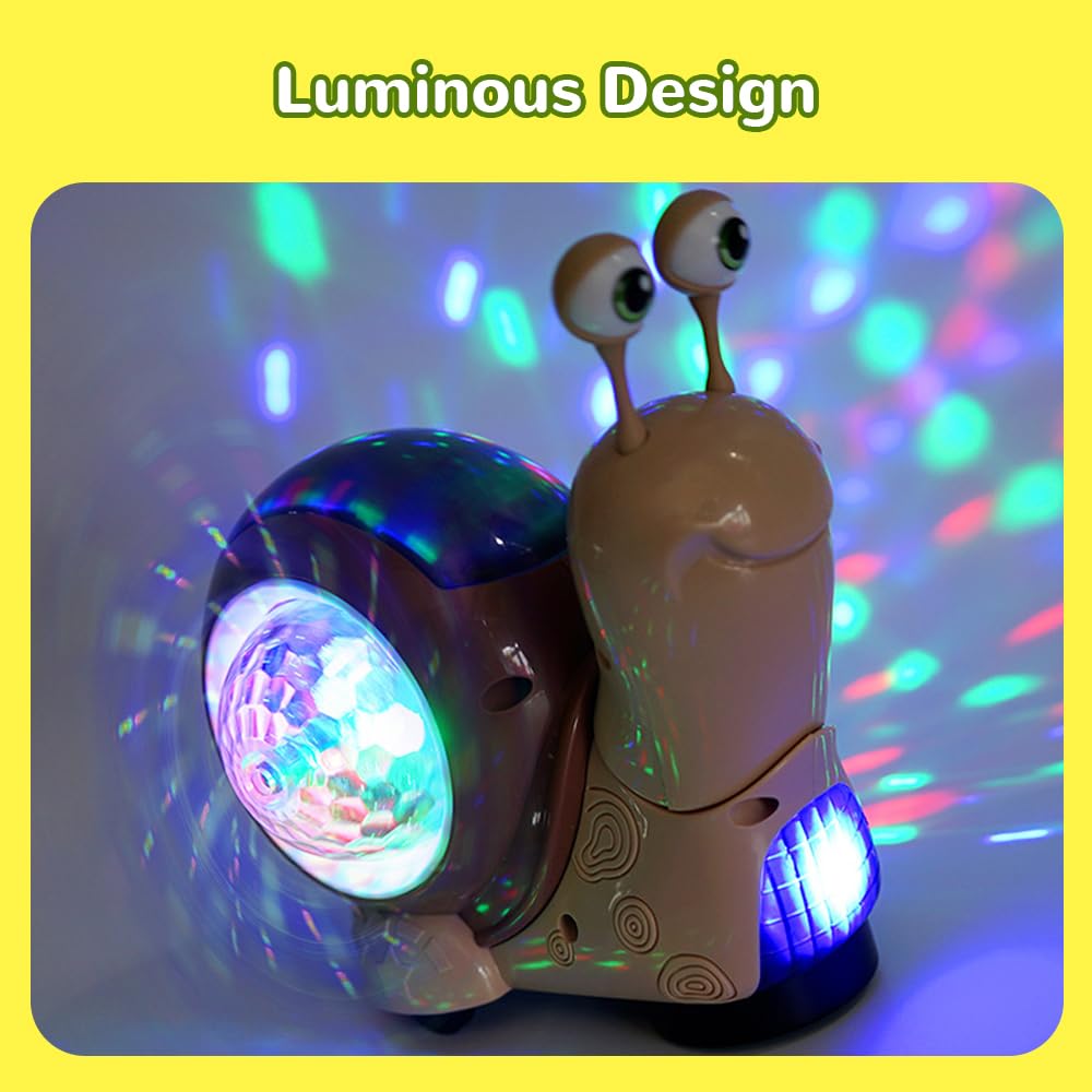 Snapklik.com : HOAIME Luminous Snail Toy, 2025 New Crawling Snail Toys ...
