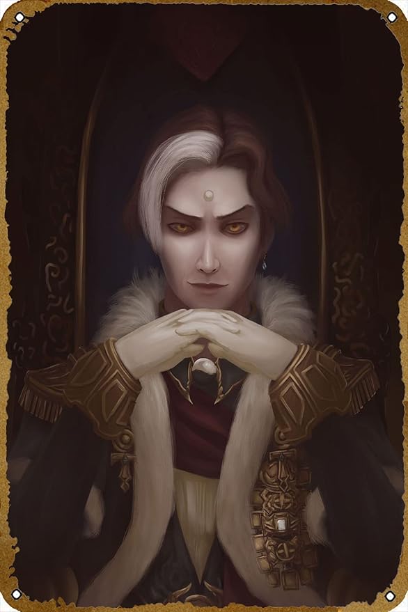 Amazon.com: CHUUIIGO FFXIV Fanart Emet Selch Metal Art Print Wall Art ...