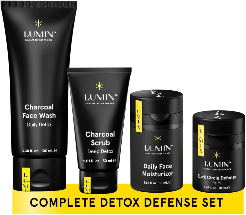 Amazon.com: Lumin - Class Act Bundle - Men's Skincare Kit, Includes ...