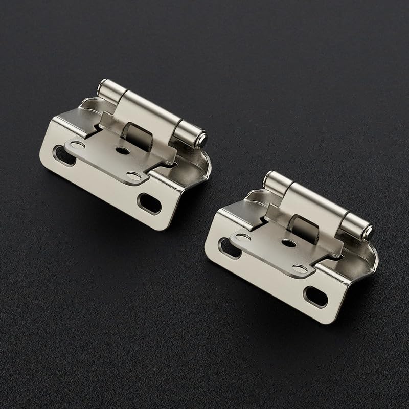 Snapklik.com : 2 Pack 1 Pairs Semi-Overlay 1/2 Inch Self-Closing Face ...