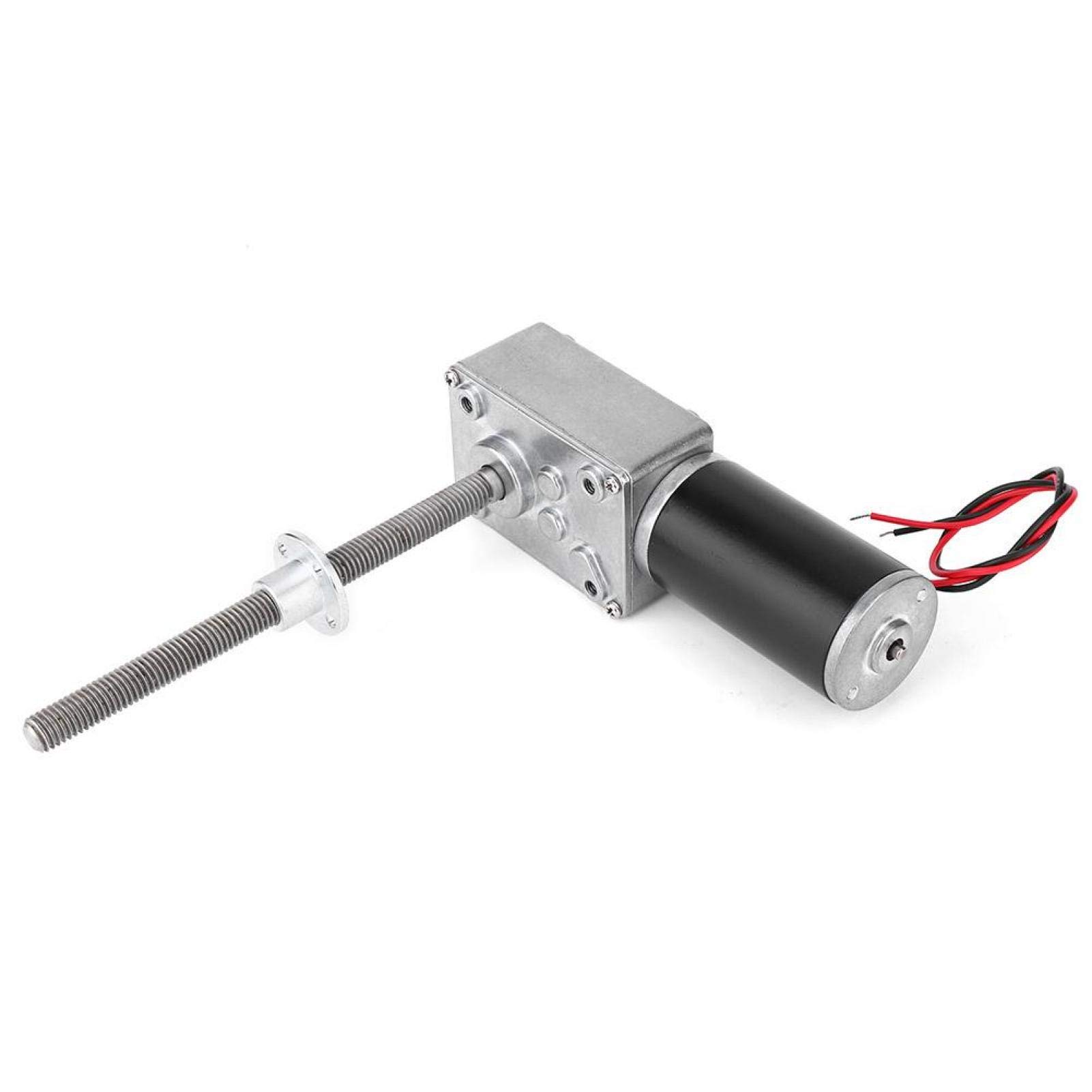 Buy High Accuracy 8mm Screw Shaft Gear Motor Spinning Threads Worm ...
