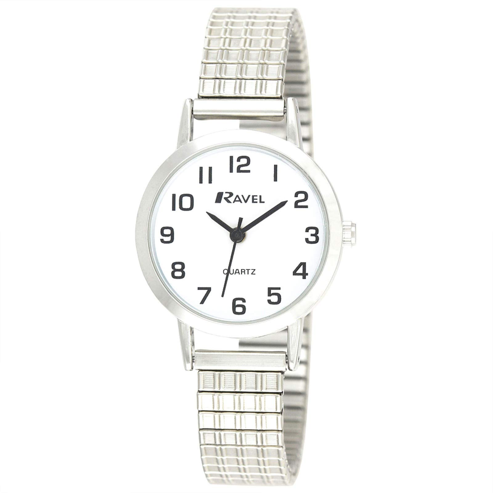 Ravel - Unisex Traditional Watch with Clear Numeral Dial on Expander ...