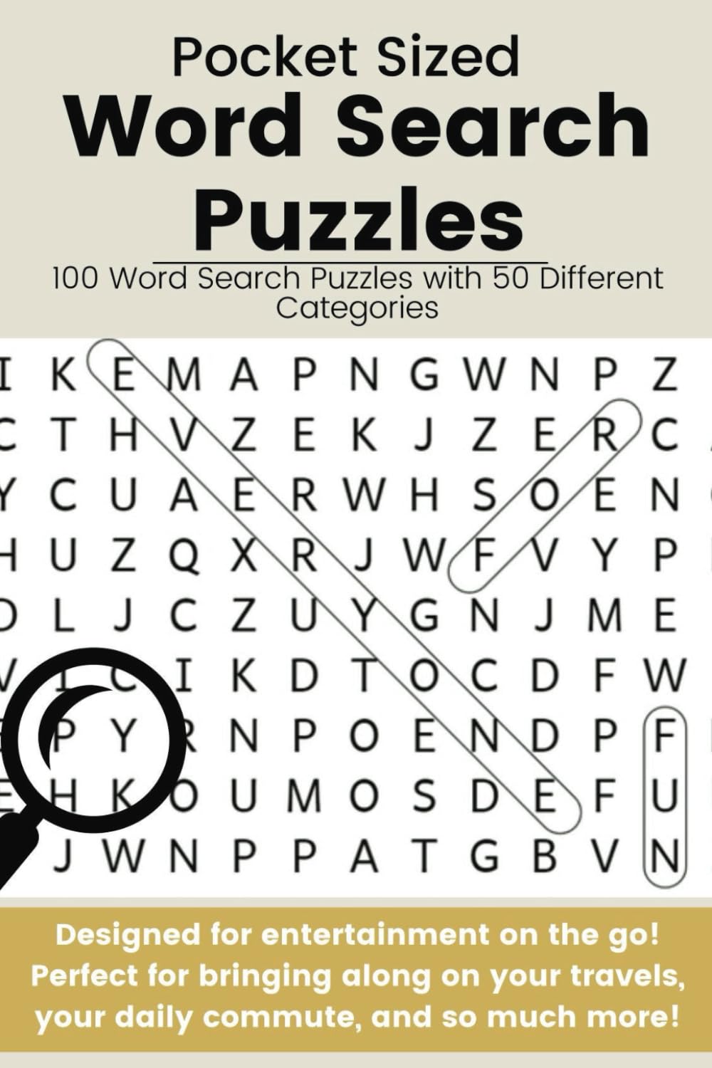 Pocket Sized Word Search Puzzles: Book For Adults, Seniors & Kids | 100 ...