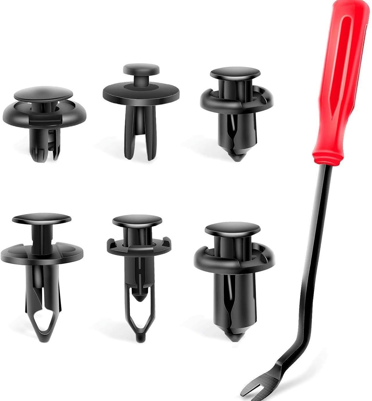 KAQISI 120pcs Retainer Clips Push Type Retainers 6.3mm 8mm 9mm 10mm ...