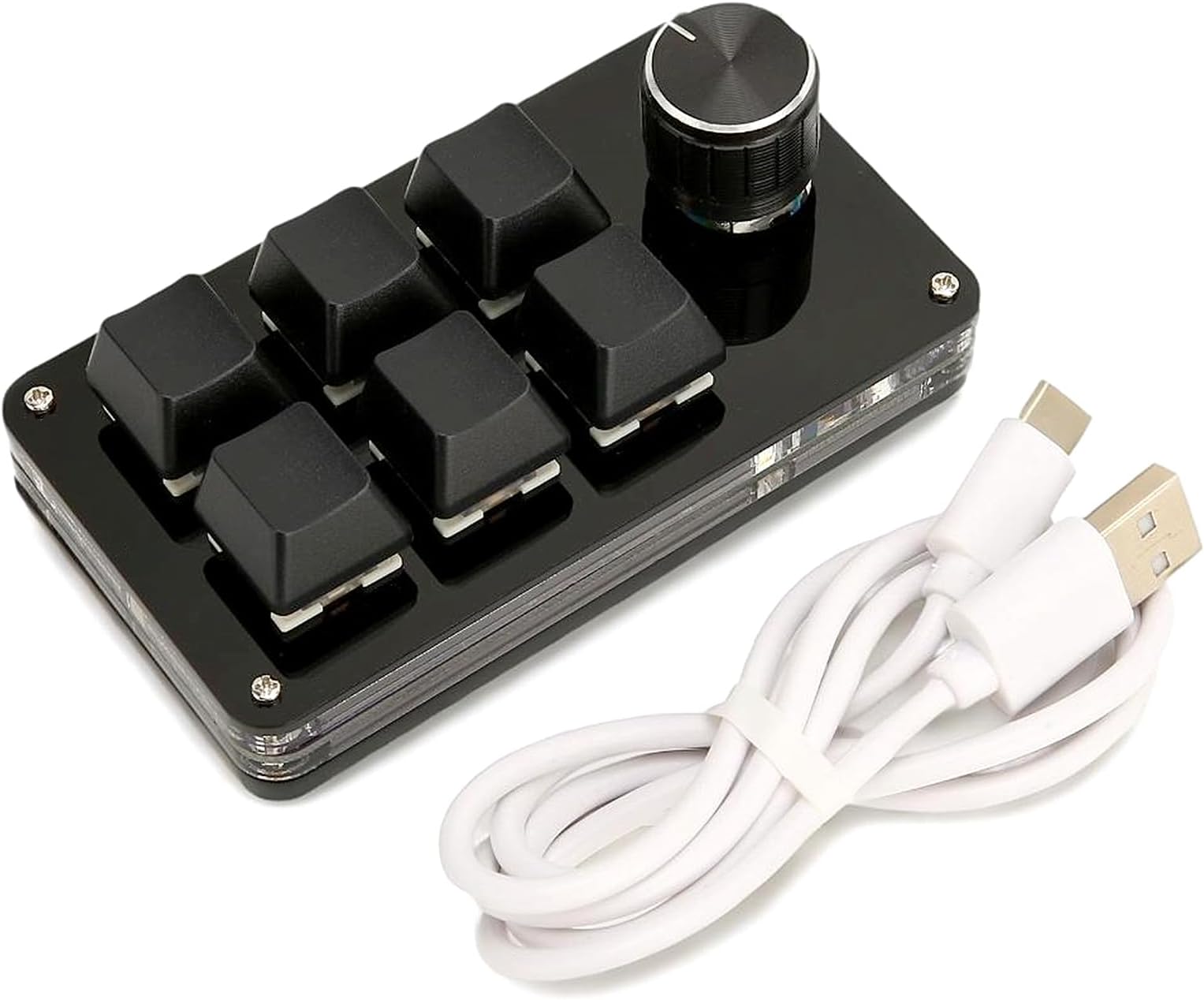 Amazon.com: SUNGOOYUE Programmable Macro Mechanical Gaming Macro Keypad, 6 Key Mini Keypad, USB ...