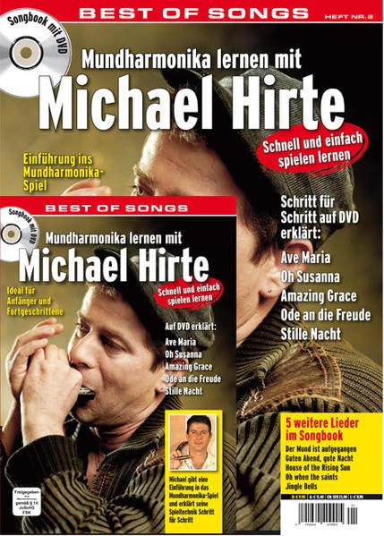 Mundharmonika lernen mit Michael Hirte (+ Begleitheft): Amazon.it: Film ...