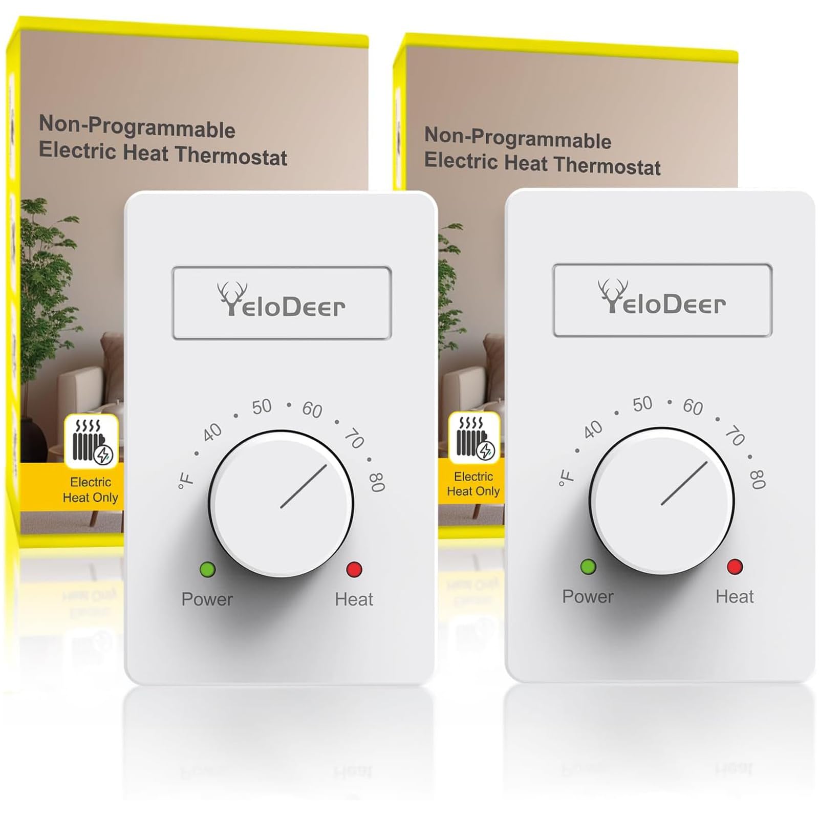 Snapklik.com : Manual Electric Baseboard Heater Thermostat For Home 240 ...