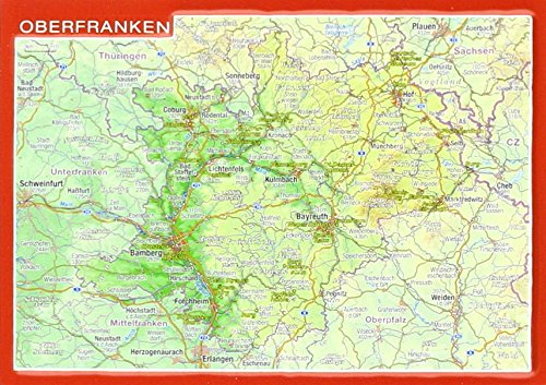 Amazon.com: Reliefpostkarte Oberfranken: 4280000664648: Markgraf, André ...