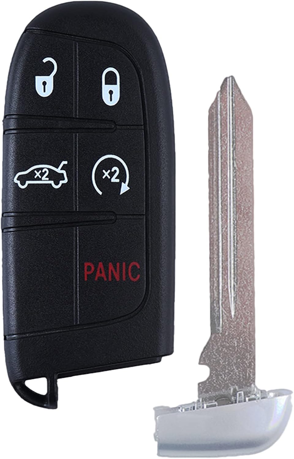 Amazon.com: 5 Buttons Car Key Fob Keyless Entry Remote Control Remote ...