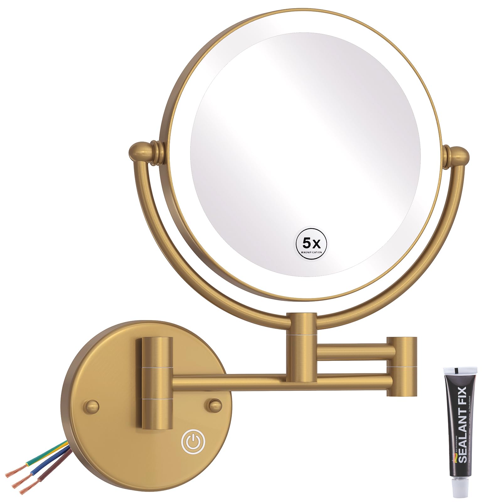 Amazon.com - RECKODOR Hardwired Lighted Magnifying Makeup Mirror Wall ...