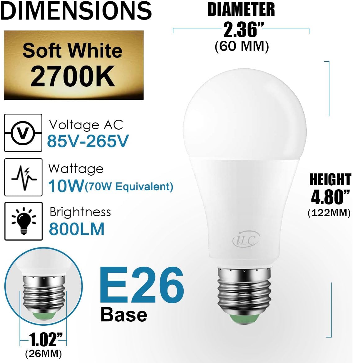 ILC Color Changing LED Light Bulbs User Manual - Model US-RGBW10W*2