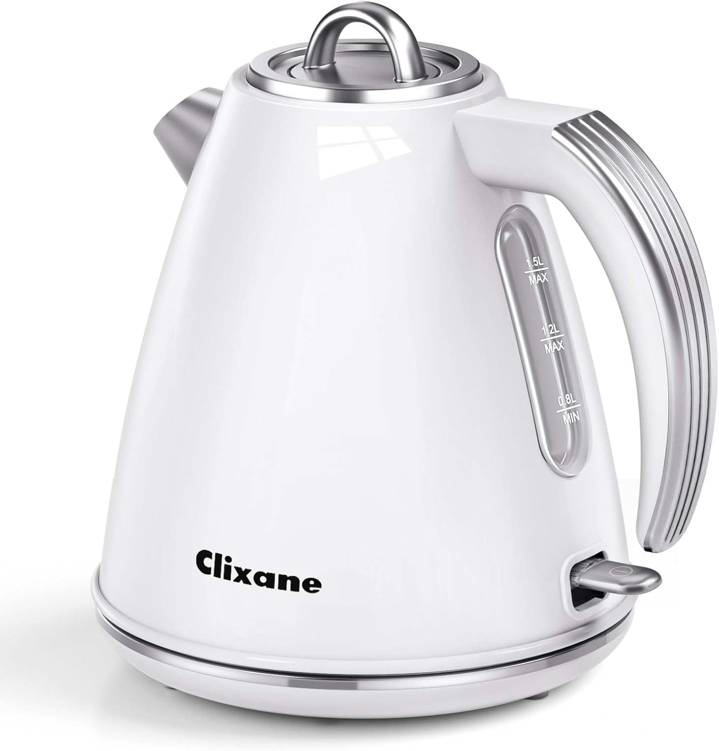Clixane Electric Kettle, 1500W Fast Boiling Stainless Steel Tea Kettle ...