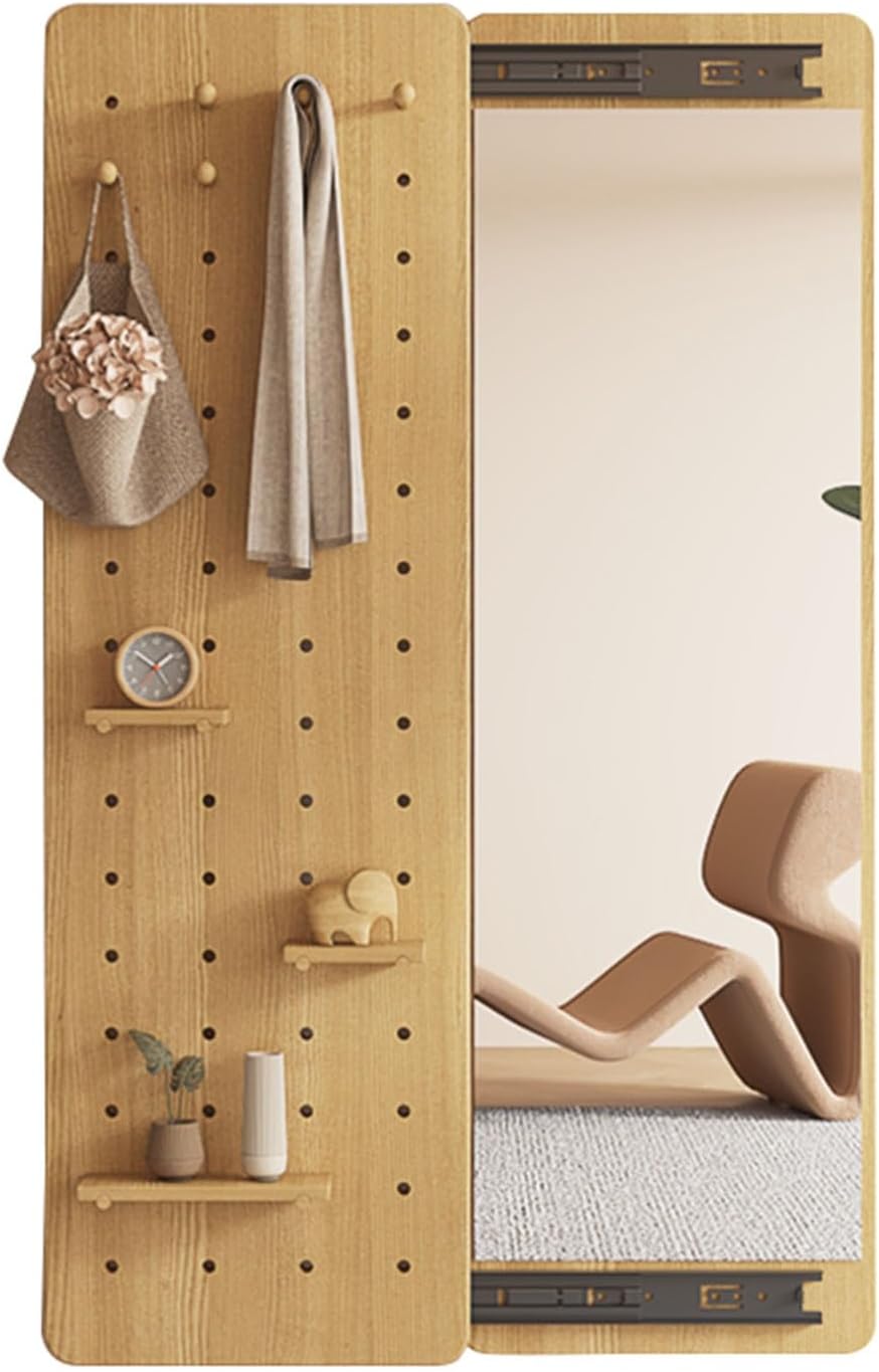 Invisible Wall-Mounted Sliding Mirror - Full-Length Dressing Mirror ...