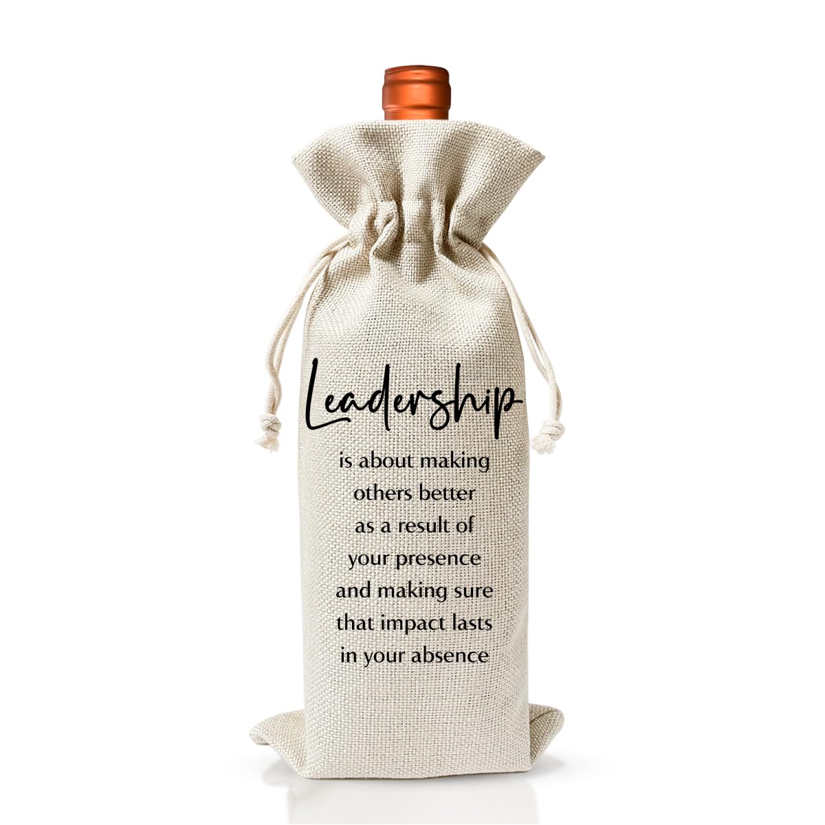 Amazon.com | Leadership Quote Wine Bag, Thank You Gift for Leader ...