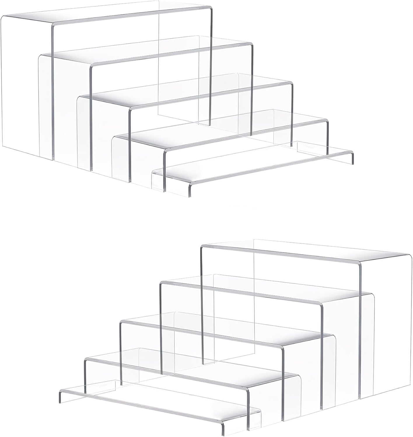 Amazon.com: Goabroa 2 Sets 10 Pcs Acrylic Display Risers, Clear ...