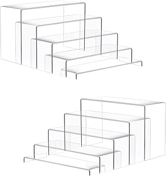 Amazon.com: Goabroa 2 Sets 10 Pcs Acrylic Display Risers, Clear ...
