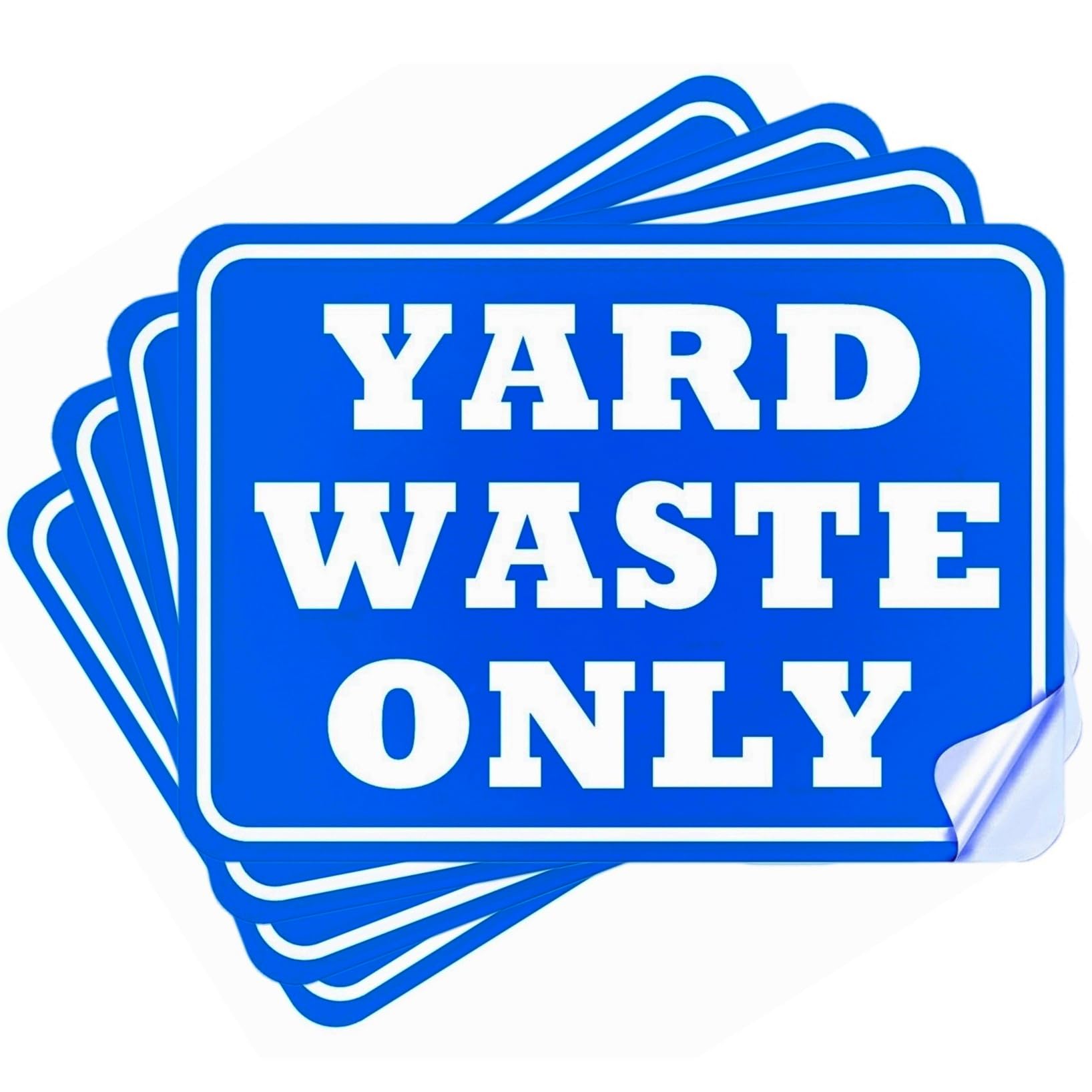 Amazon.com: Yard Waste Only Signs,10" x 7" Rectangle Standard Length ...