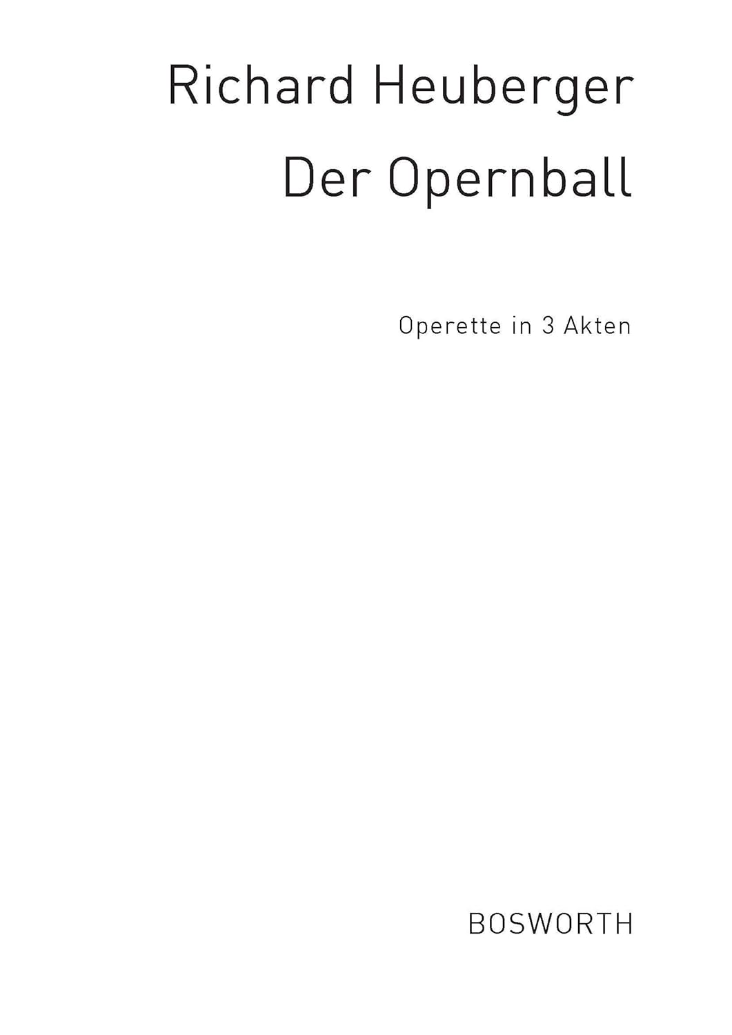 Amazon.in: Buy Richard heuberger: der opernball operette in 3 akten ...