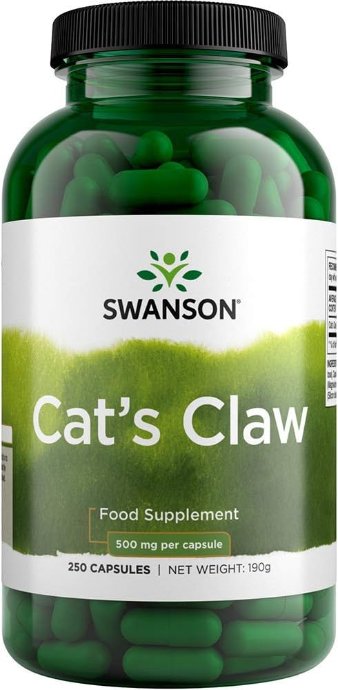 Swanson Cats Claw 500mg, 250 Capsules : Amazon.co.uk: Health & Personal ...