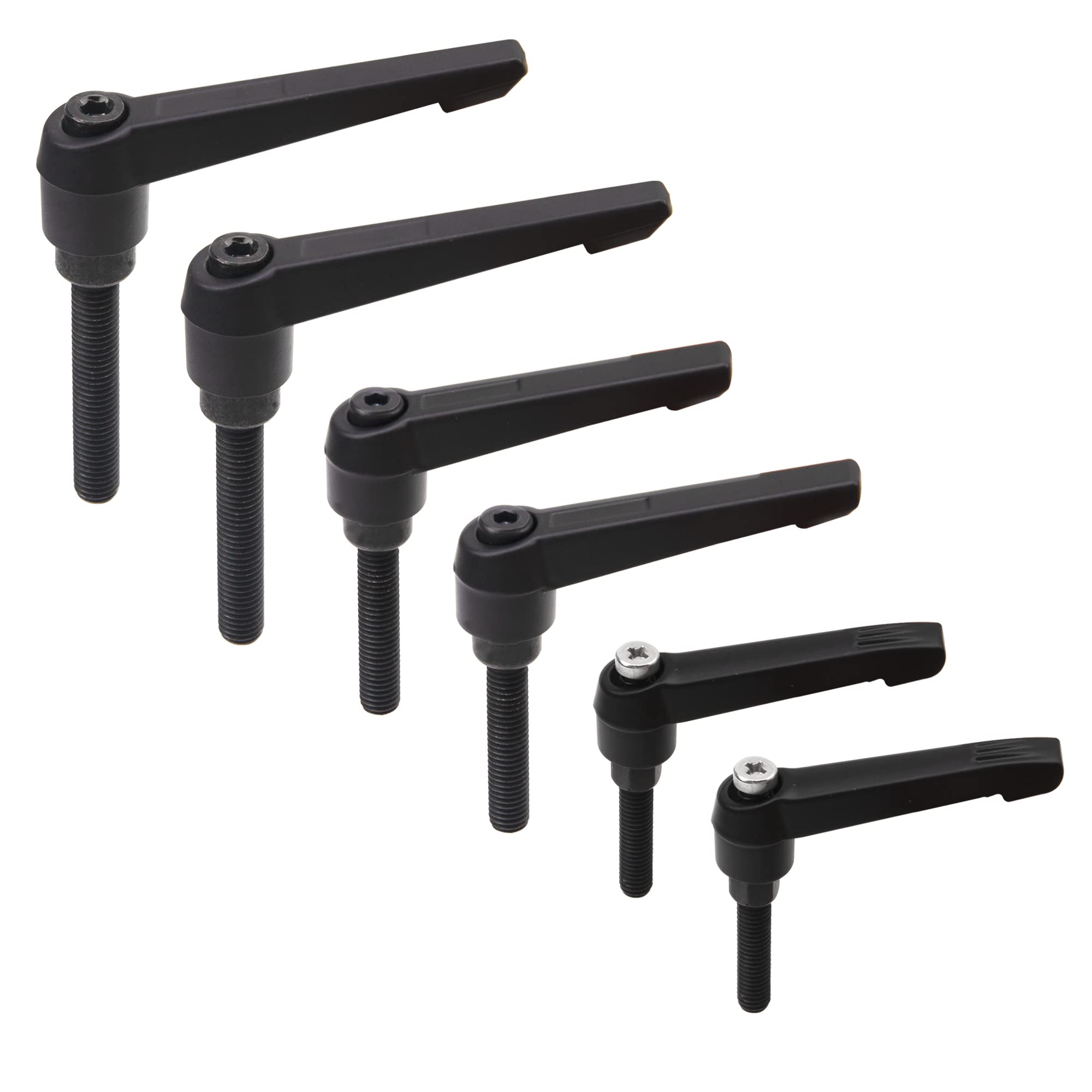 Amazon.com: Rrina 6Pcs Male Thread Adjustable Handle Machine Knobs ...