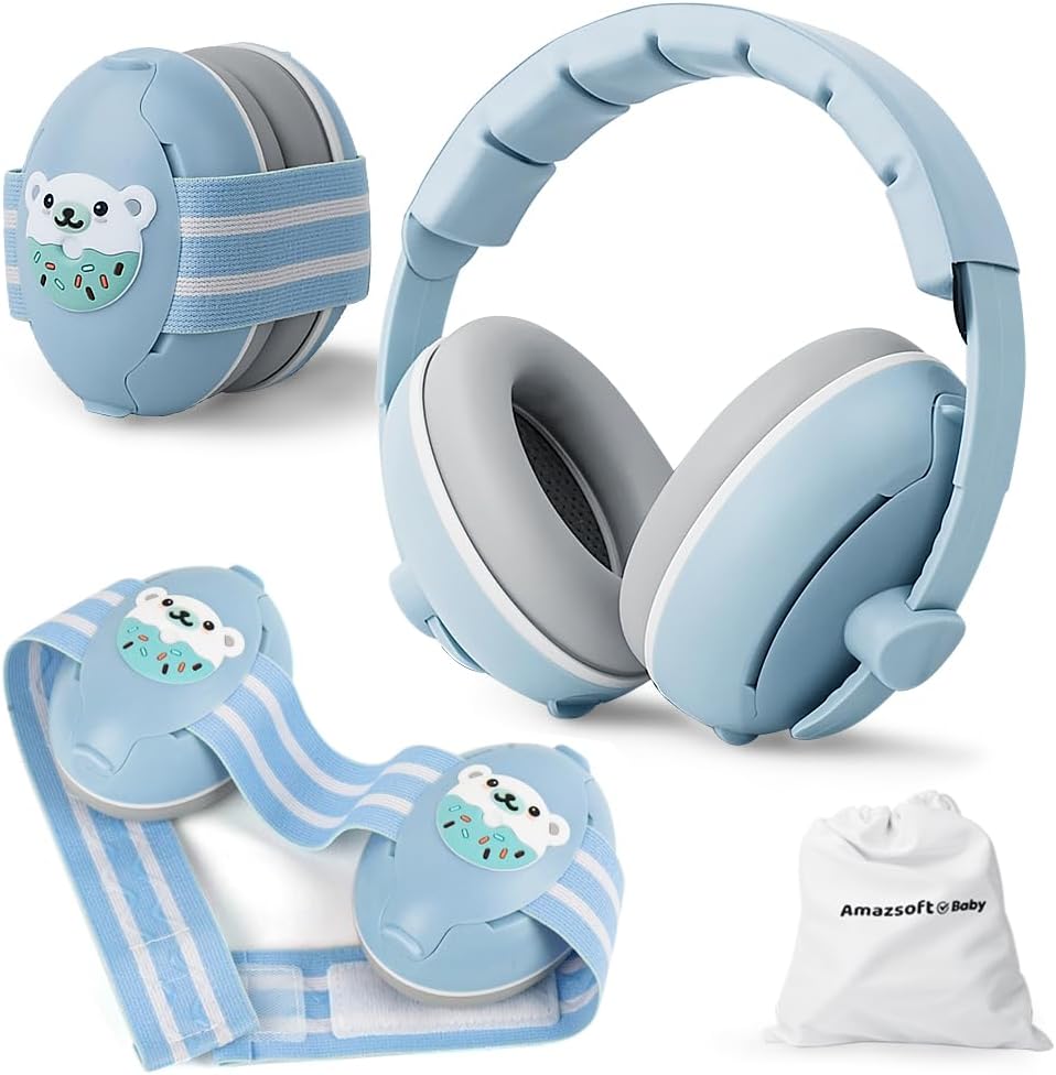 JESWO 2 en 1 Orejeras Contra Ruido para Niños/Bebés, Audifonos Bloquea ...