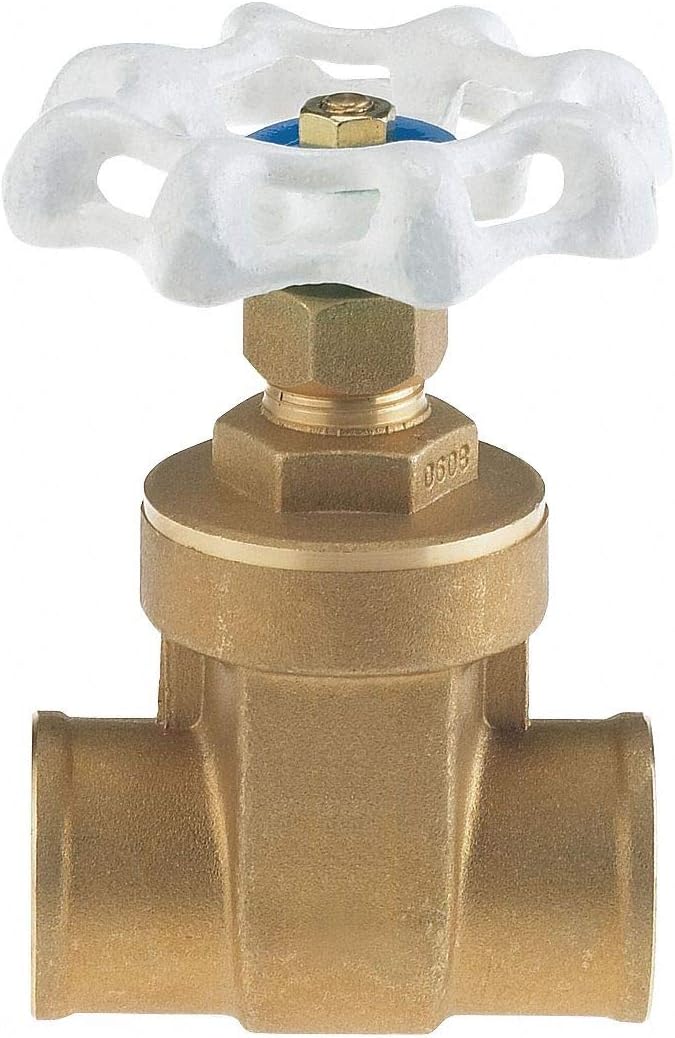 Amazon.com: Milwaukee Valve Solder Gate Valve, Inlet to Outlet Length ...