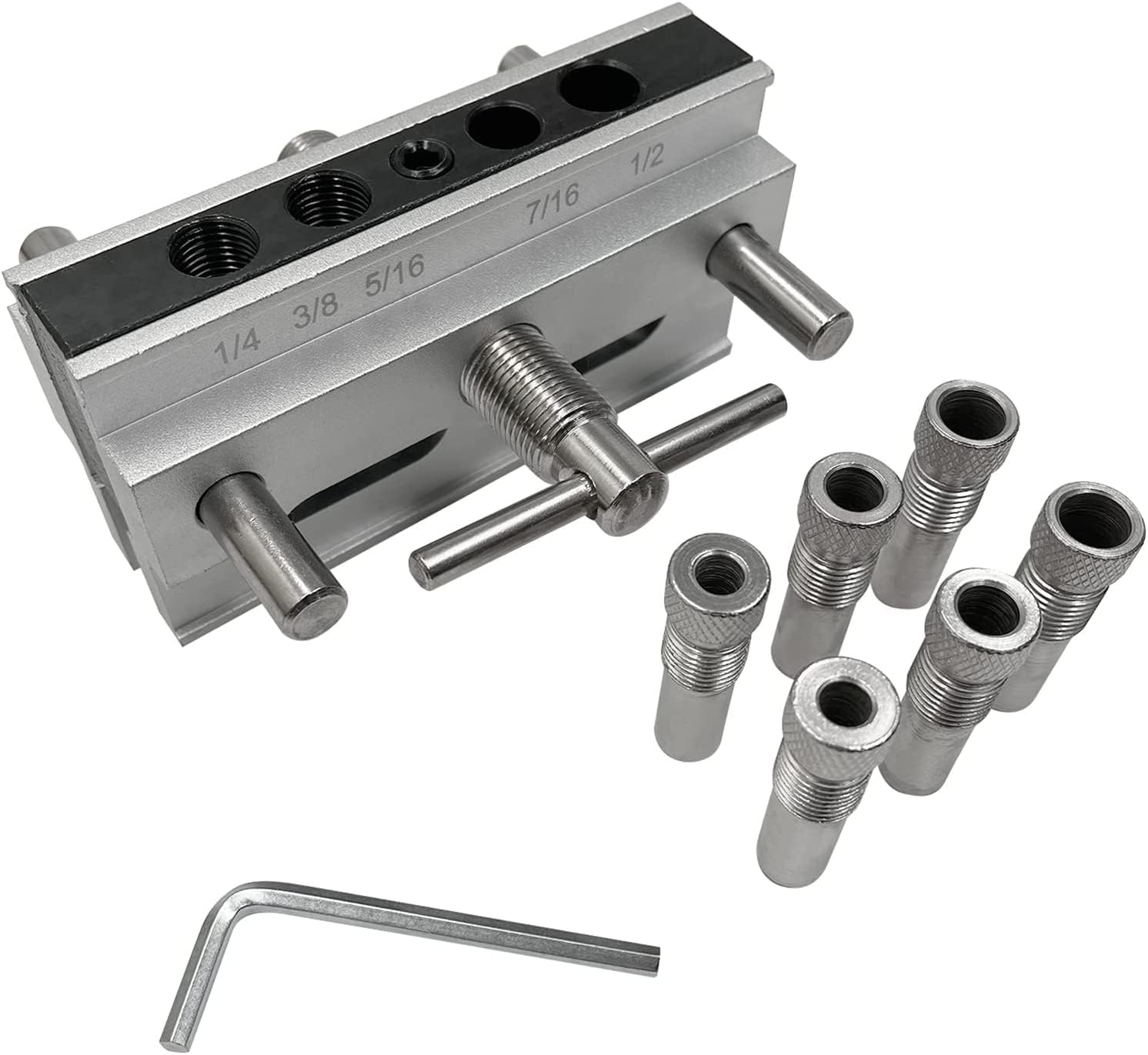 Self Centering Dowel Jig Kit, Drilling Guide Bushings Set, Woodworking ...