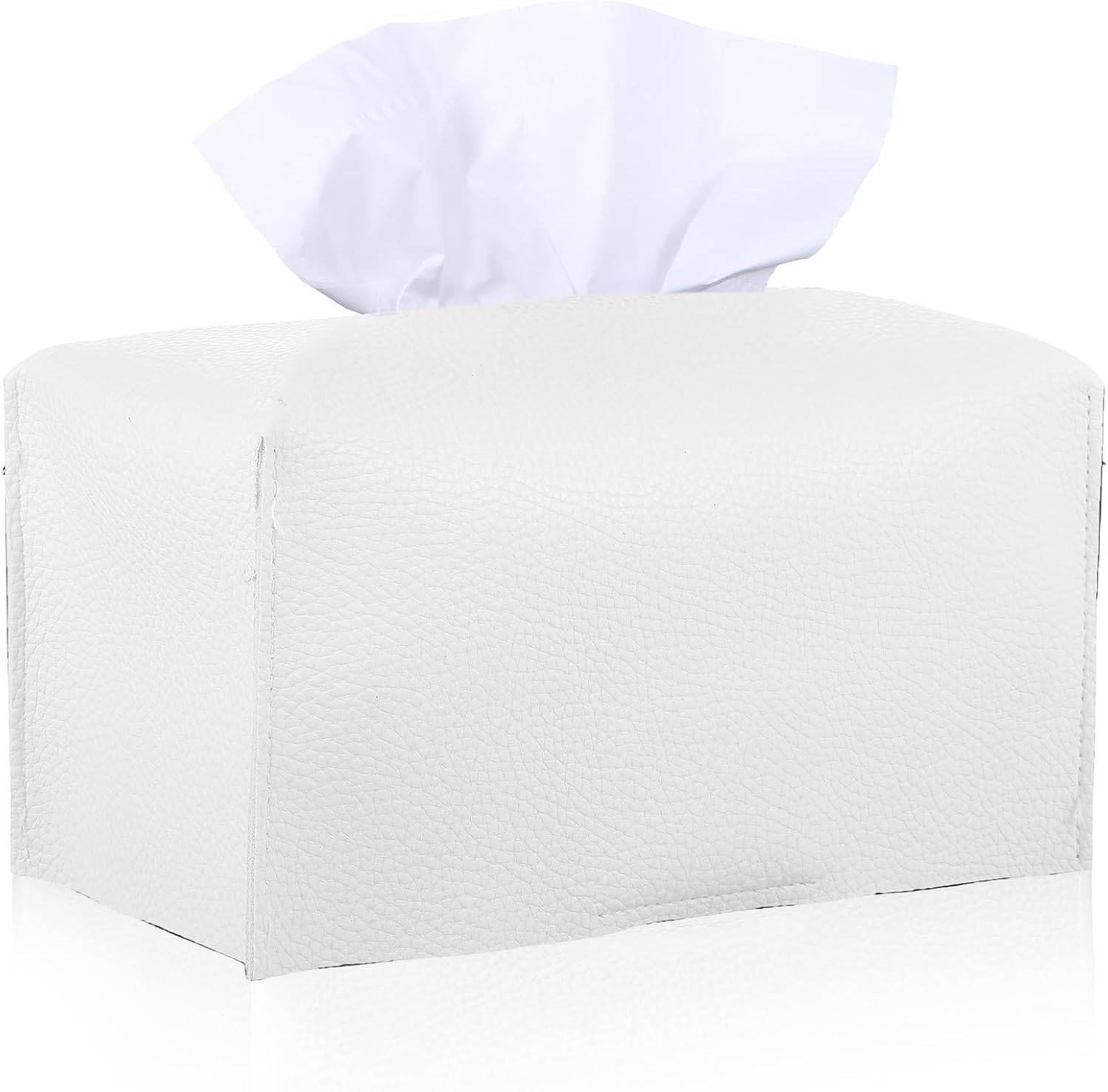 Amazon.com: Lnngub Rectangle Tissue Box Cover, PU Leather Tissue Box ...