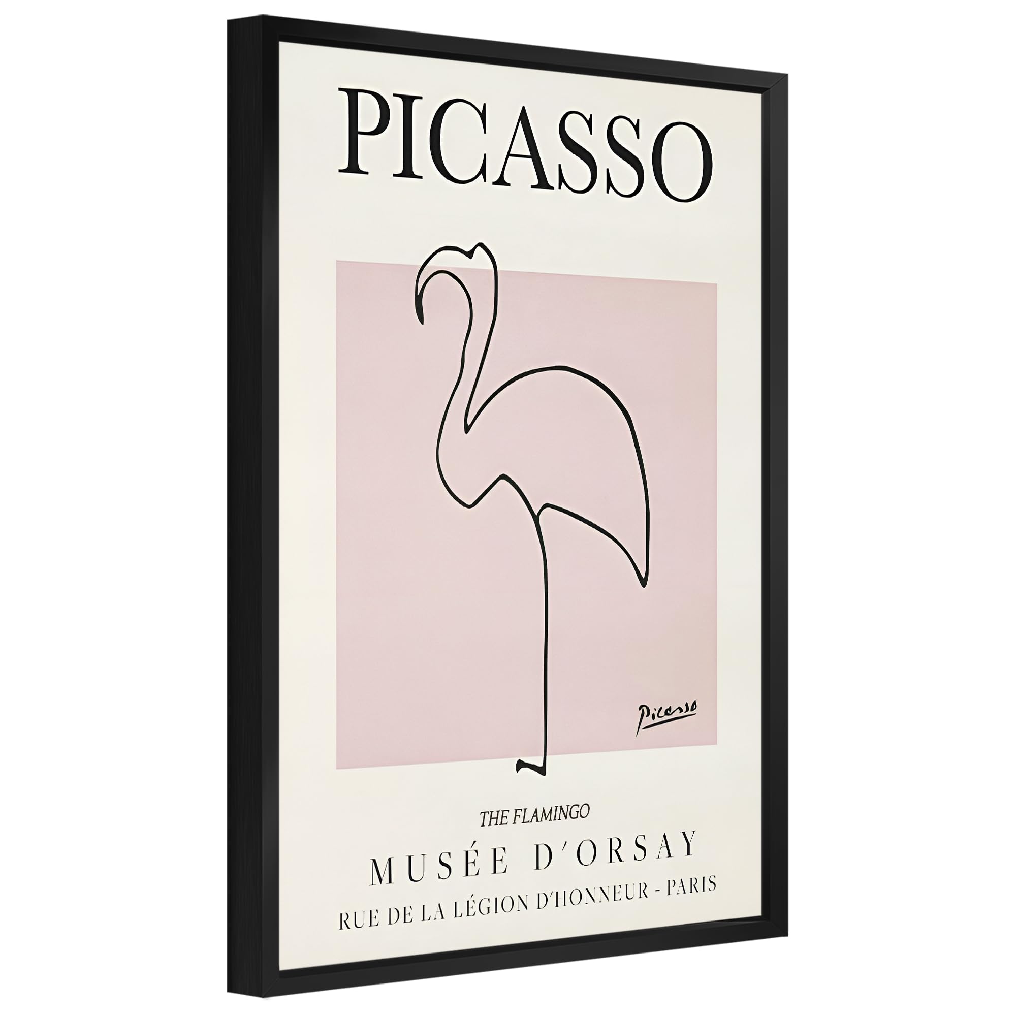 Amazon.com: Framed Picasso Wall Art Flamingo Canvas Prints Picture ...