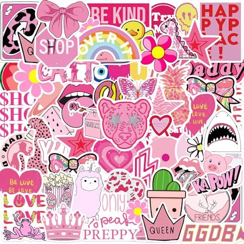 Amazon.com: Preppy Stickers Stuff Aestheic Stickers Cute Water Bottle ...