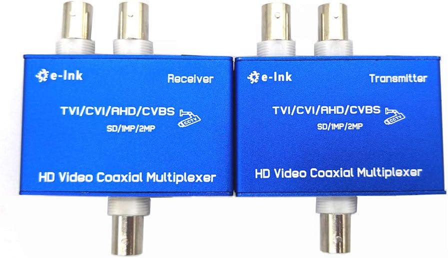 Amazon.com : E-link 2CH CVI AHD TVI Coaxial Multiplexer, HD Analog ...