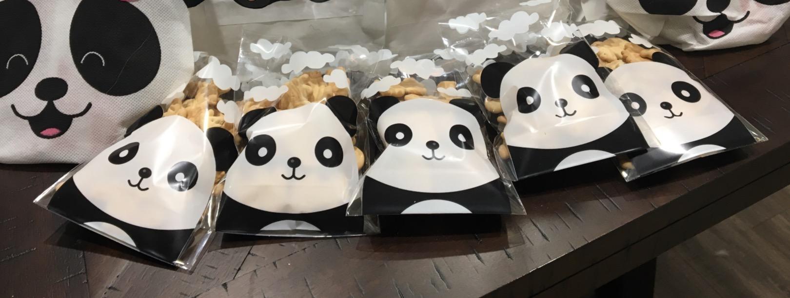 Amazon.com: YEHAM 100 pcs Self-Adhesive Cute Panda Head Packaging Bags ...