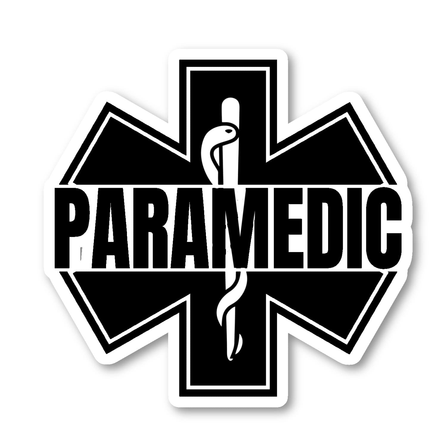 Amazon.com: Star of Life Paramedics Sticker Paramedic Star EMS EMT ...