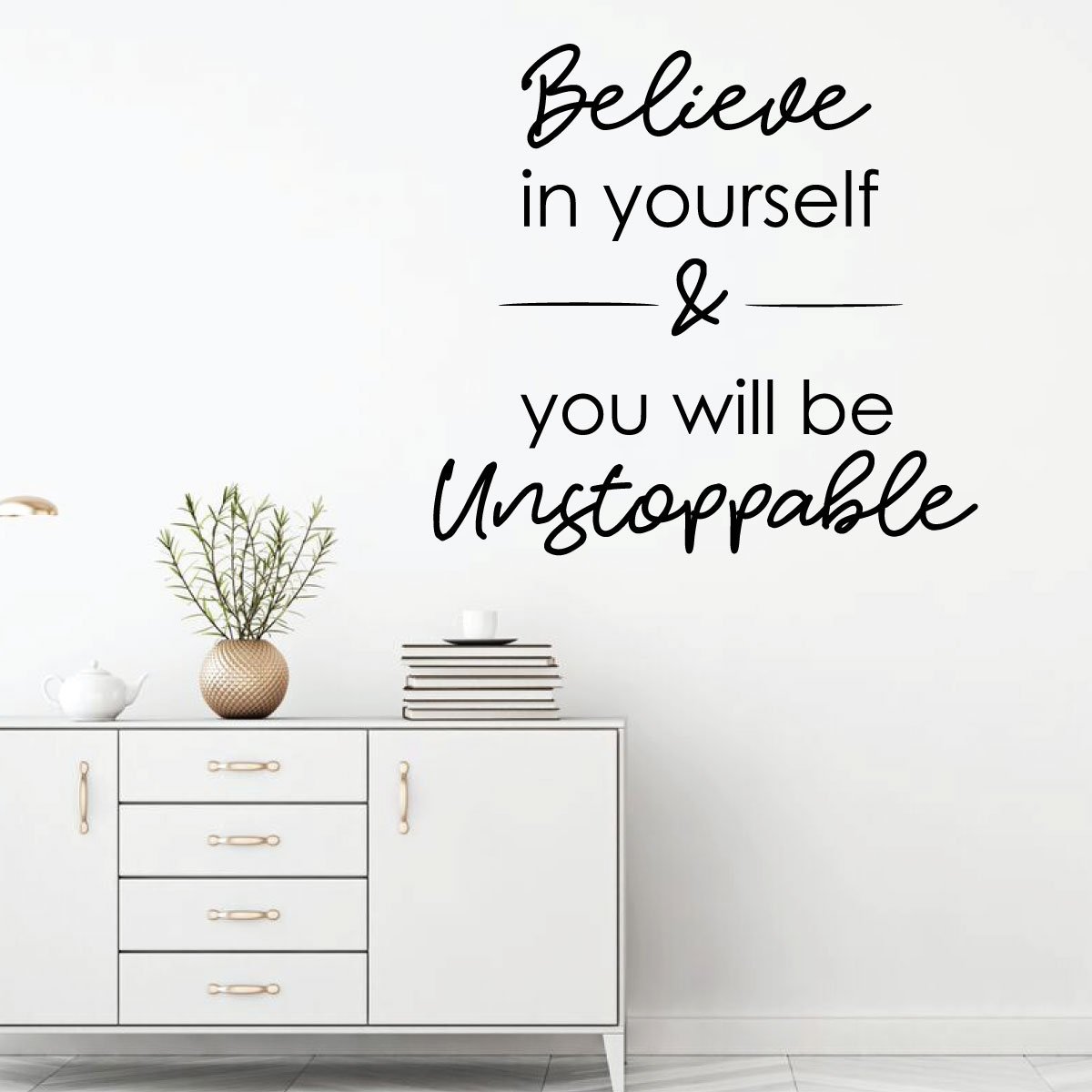 Amazon.com: Inspirational Wall Decal - Believe In Yourself ...
