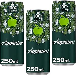 VSTAR Appletiser Sparkling Apple Juice 250ml Cans – 100% Pure Apple ...