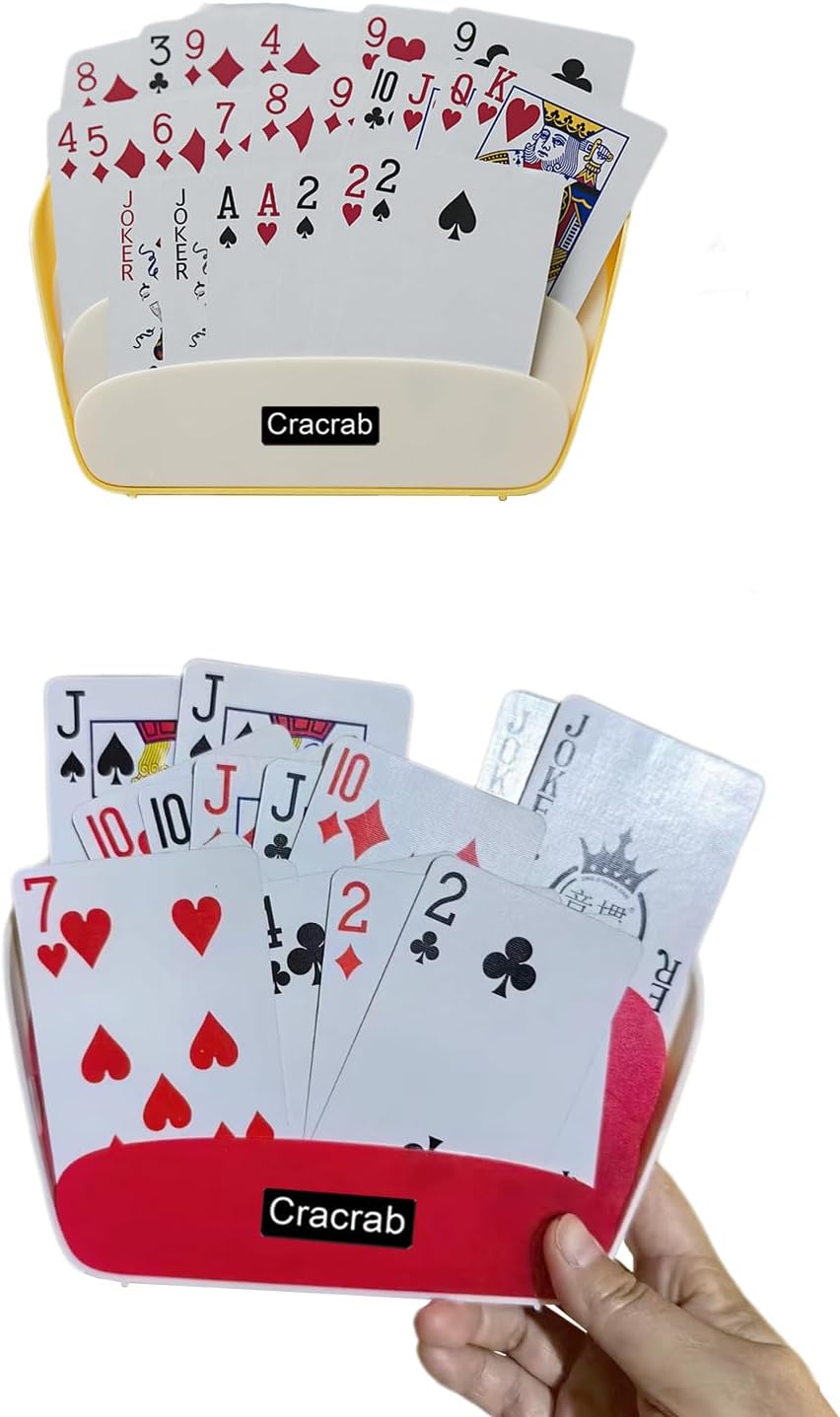 Amazon.com: Cracrab Card Holders for Playing Cards, Playing Card Holder ...