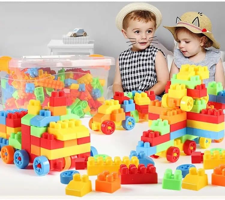 ARIZON DIY Plastic Building Blocks for Kids Puzzle Games for Kids, Toys ...