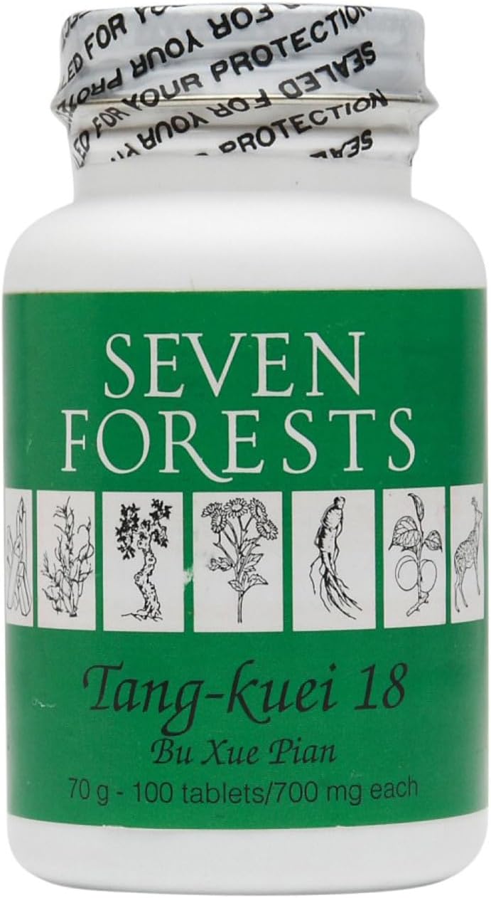 Amazon.com: Tang-kuei 18 By Seven Forests, 100 Tablets, 700 Mg ...