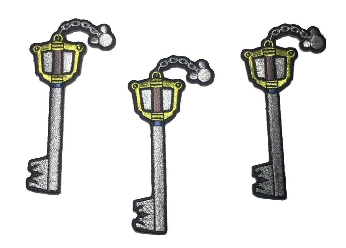 Amazon.com: Kingdom Hearts Sora’s Keyblade Logo Embroidered Set of 3 ...