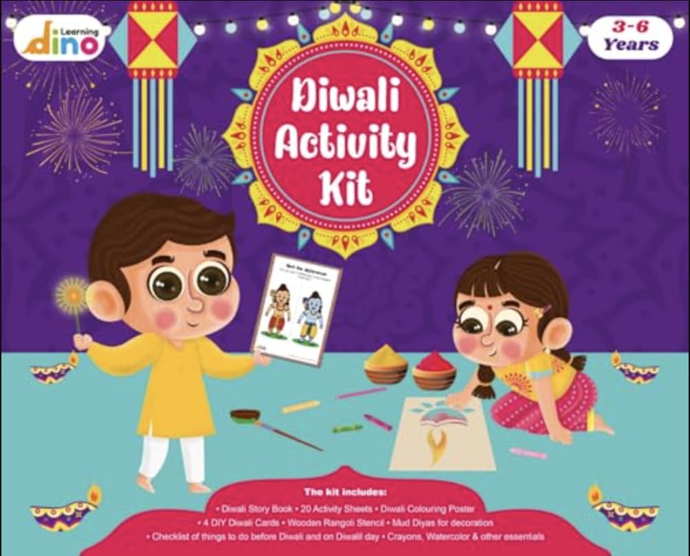 Diwali Activity Kit for Kids – Diwali Art and Craft Kids | Diwali Gift ...