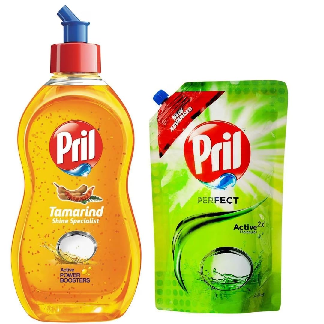 Pril Tamarind Dishwash Liquid 225 ml + Pril Perfect Cleaner - 120ml ...