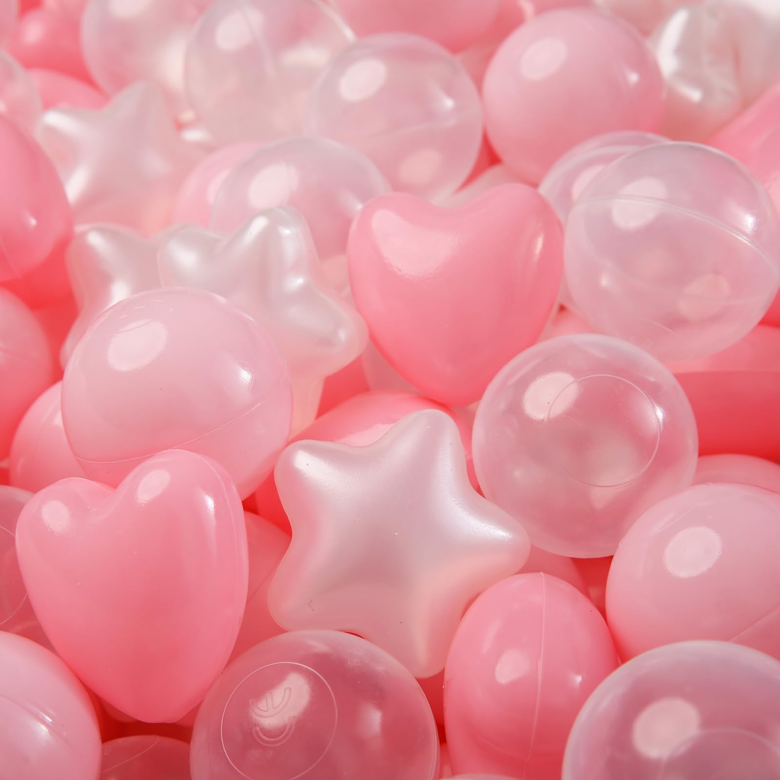 Snapklik.com : TRENDPLAY Big Star & Heart Shaped Ball Pit Balls - 200 ...